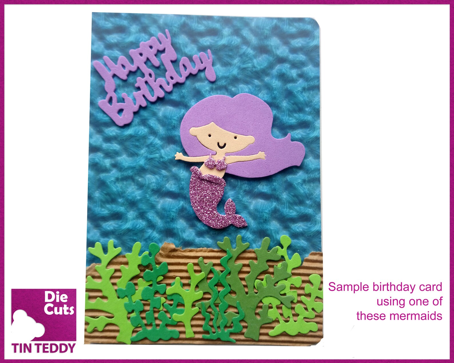 Glitter Mermaid Toppers Mermaid Embellishments for Crafting - Etsy