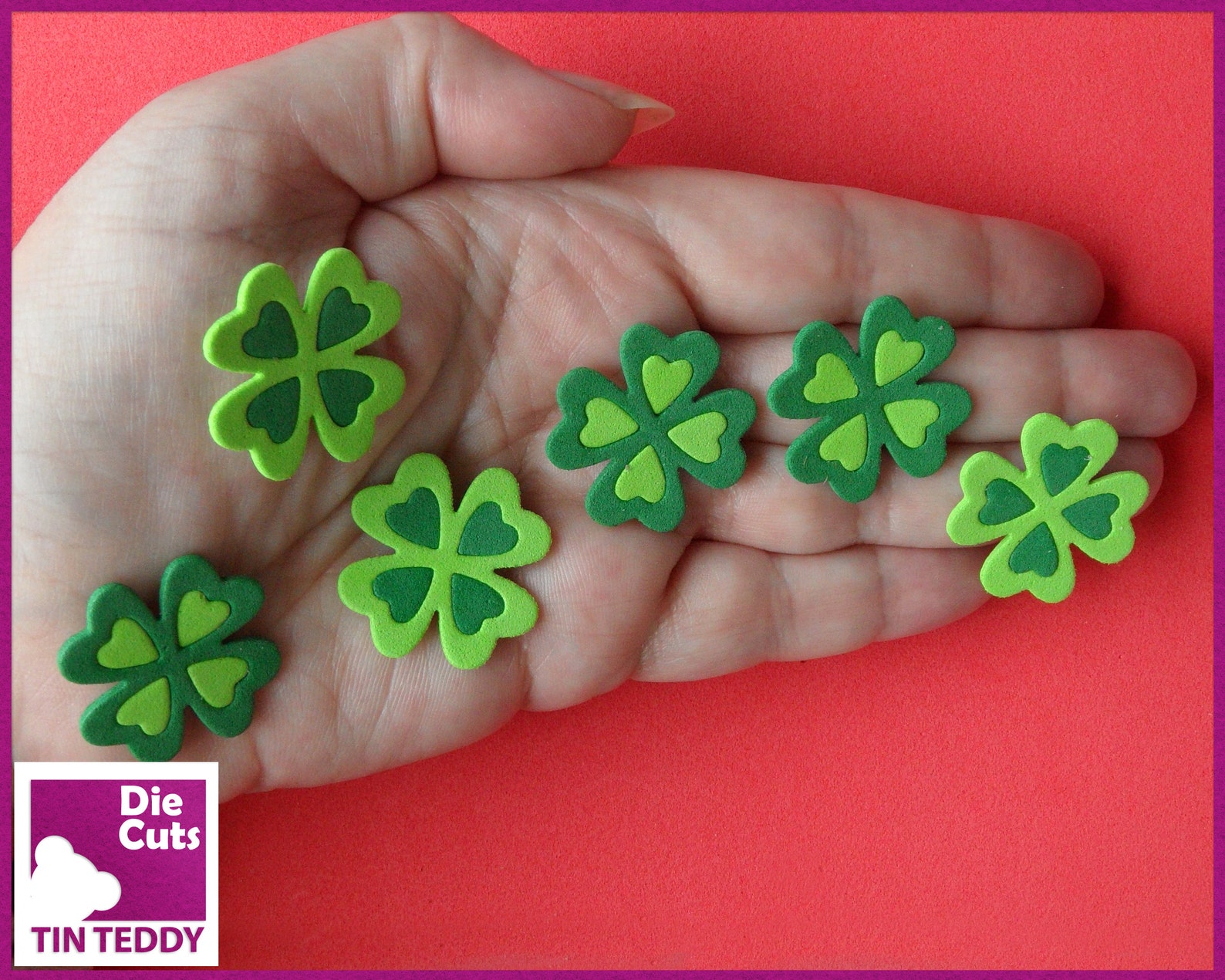 Foam Four Leaf Clover Four Leaved Clover die cuts for | Etsy