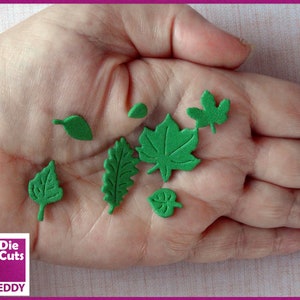 Tiny Foam Leaves Die Cuts - Die Cut Leaves for Your Cardmaking Etc Leaf ...