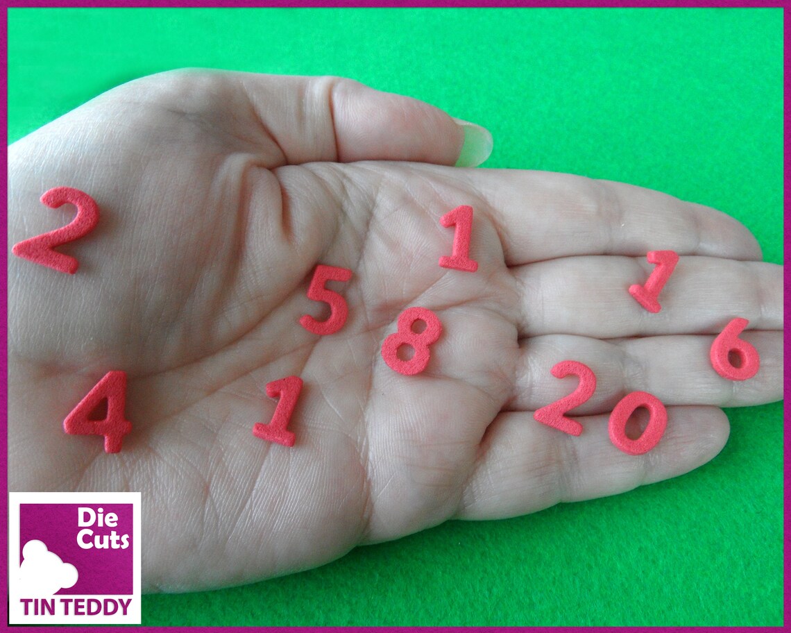 Tiny Advent Calendar Numbers Foam Christmas Advent Numbers | Etsy