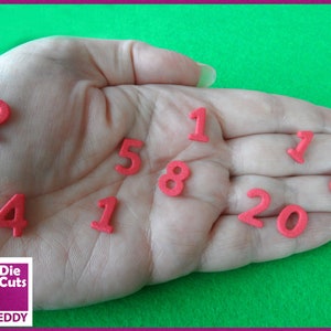 Tiny Advent Calendar Numbers - Foam Christmas Advent Numbers - 1-25 ...