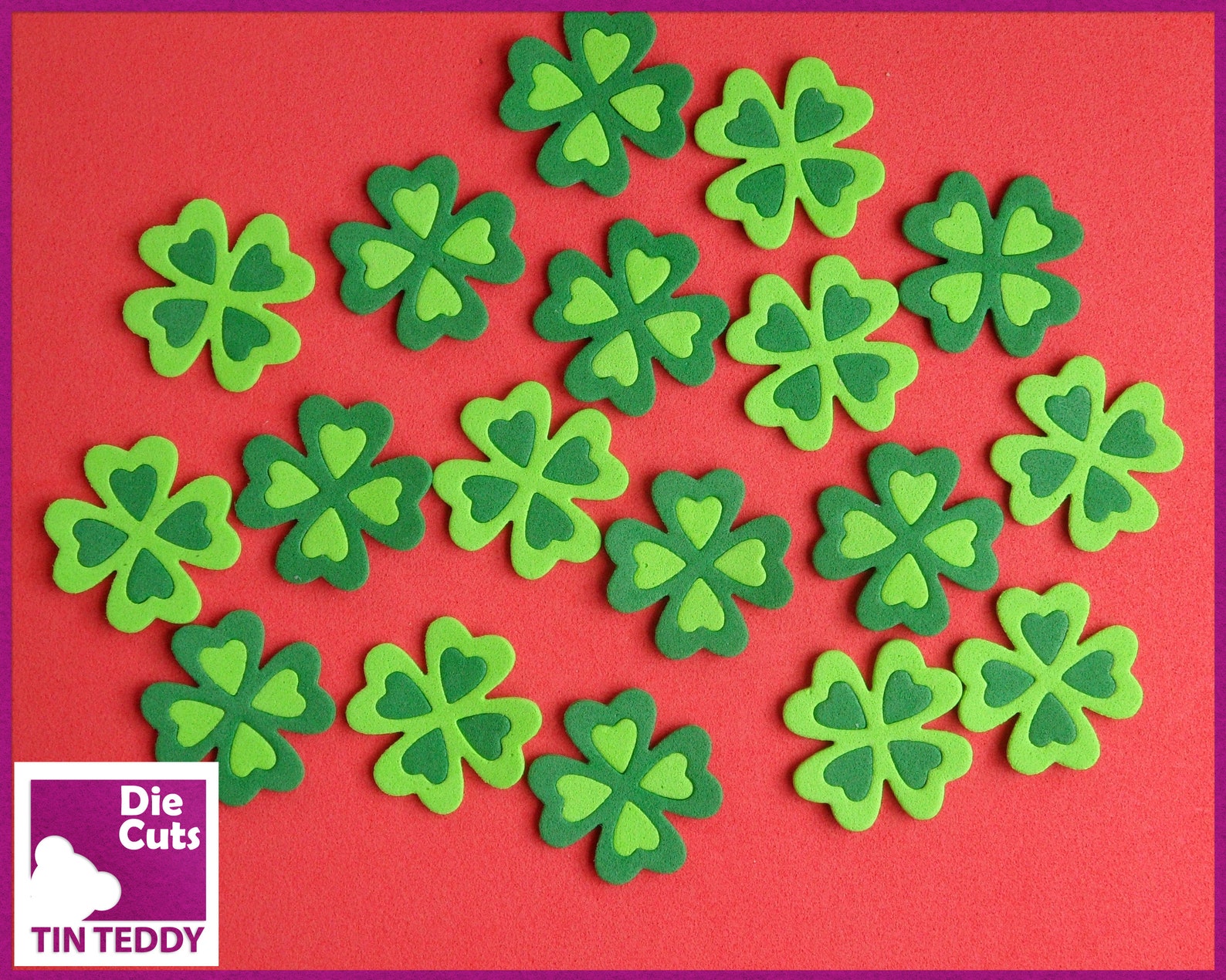 Foam Four Leaf Clover Four Leaved Clover die cuts for | Etsy