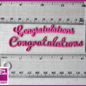 Congratulations Die Cuts -12 Foam Die Cut Congratulations for Your ...