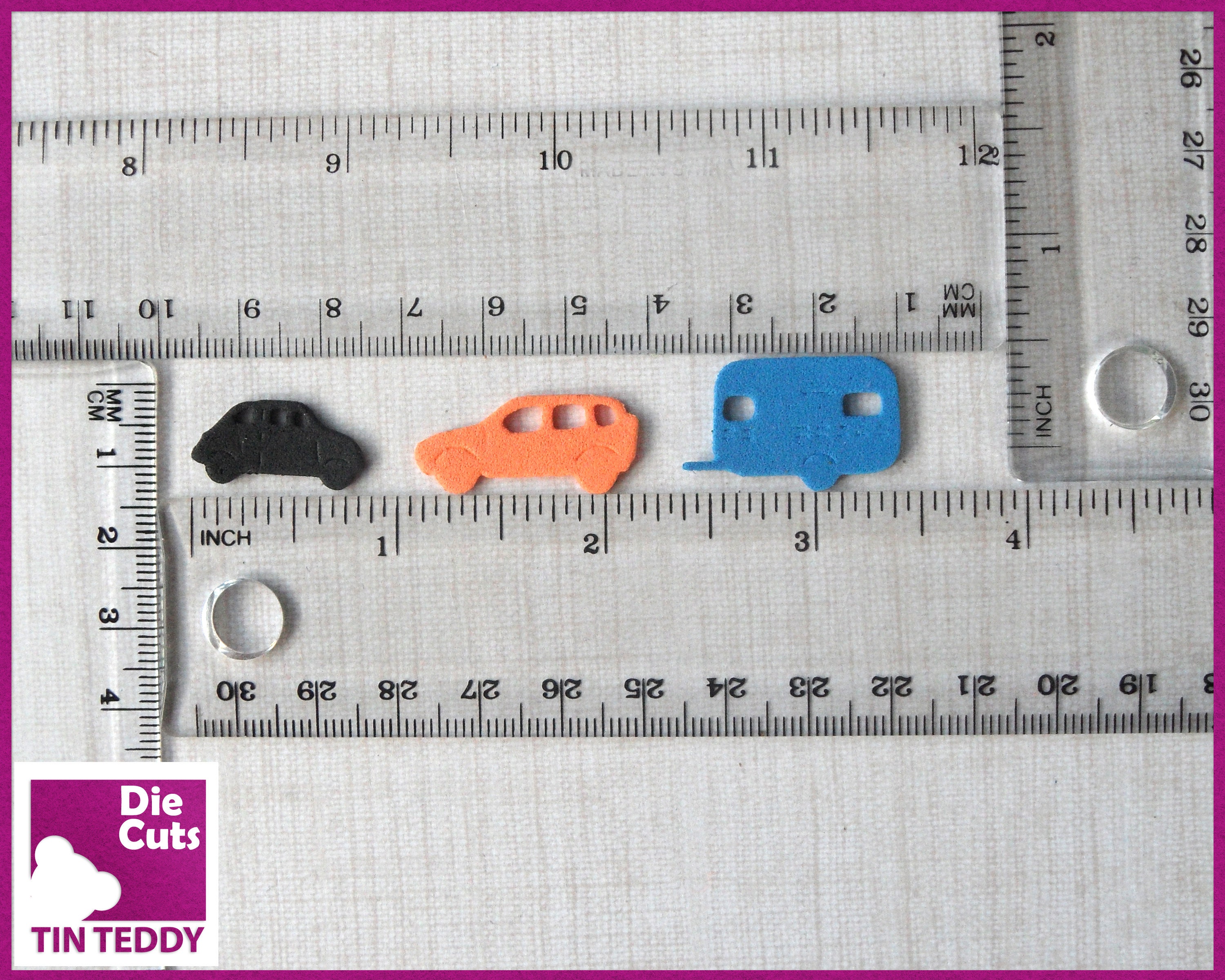 Tiny Foam Car Die Cuts - Die Cut Cars for Your Cardmaking Etc Car ...