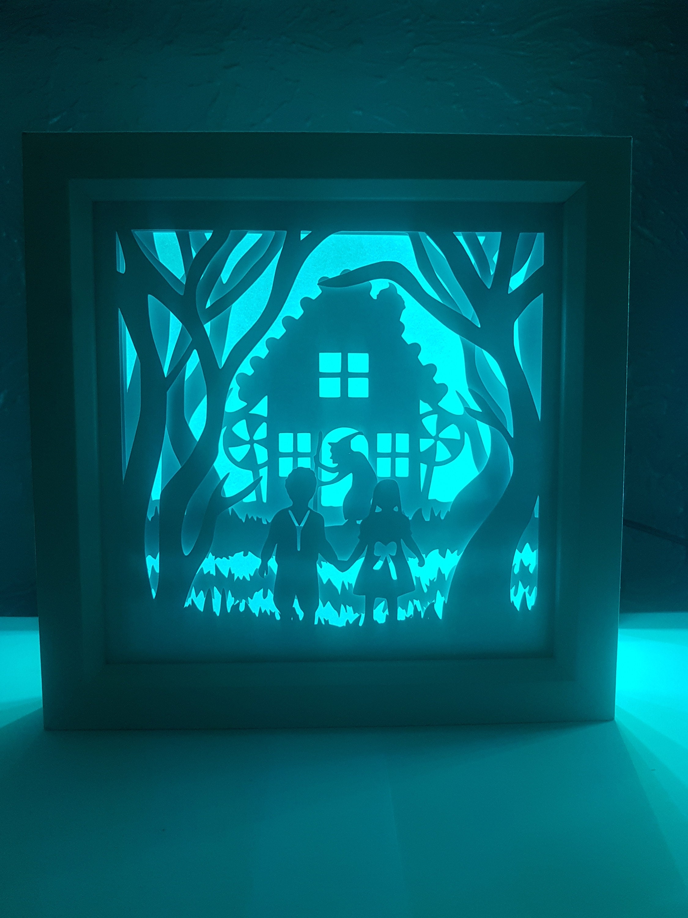 Hansel and Gretel Fairy Tale Inspired Shadow Box SVG PDF PNG | Etsy