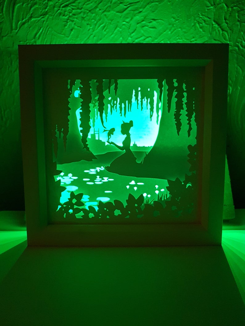 Princess Inspired Shadow Box SVG PDF PNG Paper Cutting Instant | Etsy UK