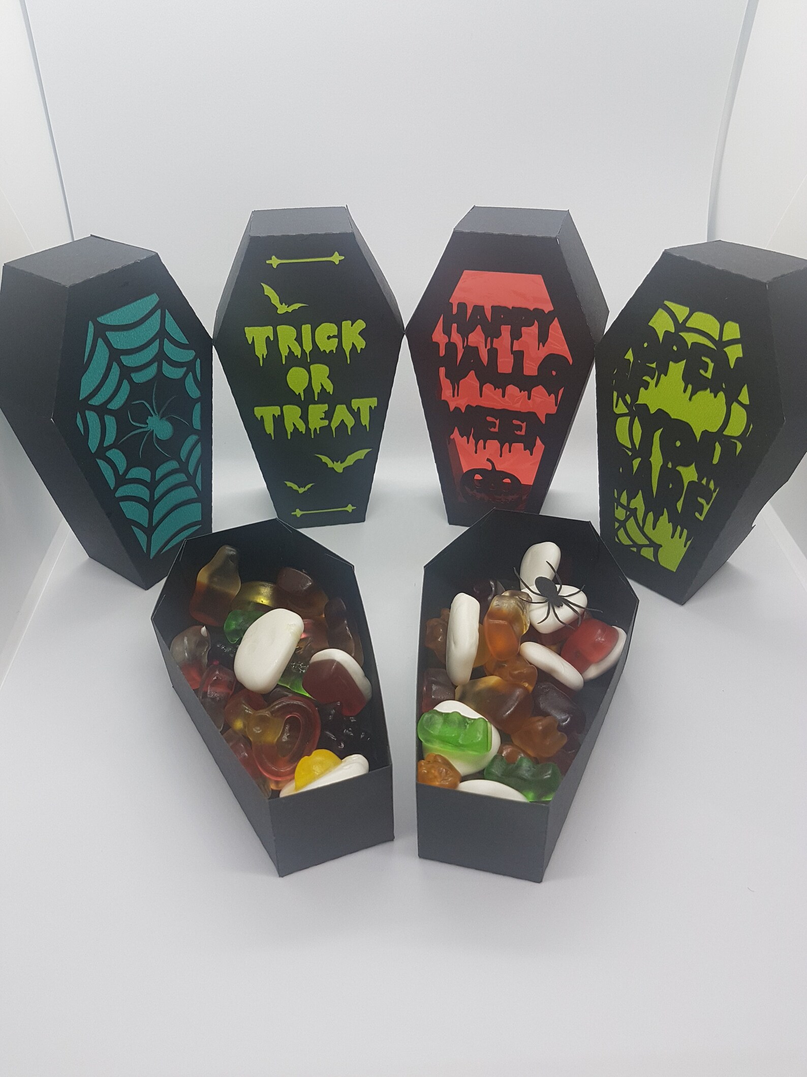 Halloween Treat Boxes #2 Coffin Paper Cutting Template SVG PNG PDF ...