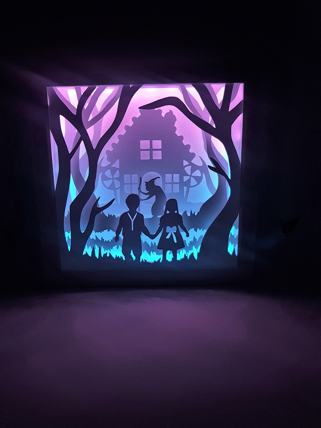 Hansel and Gretel Fairy Tale Inspired Shadow Box SVG PDF PNG Paper ...