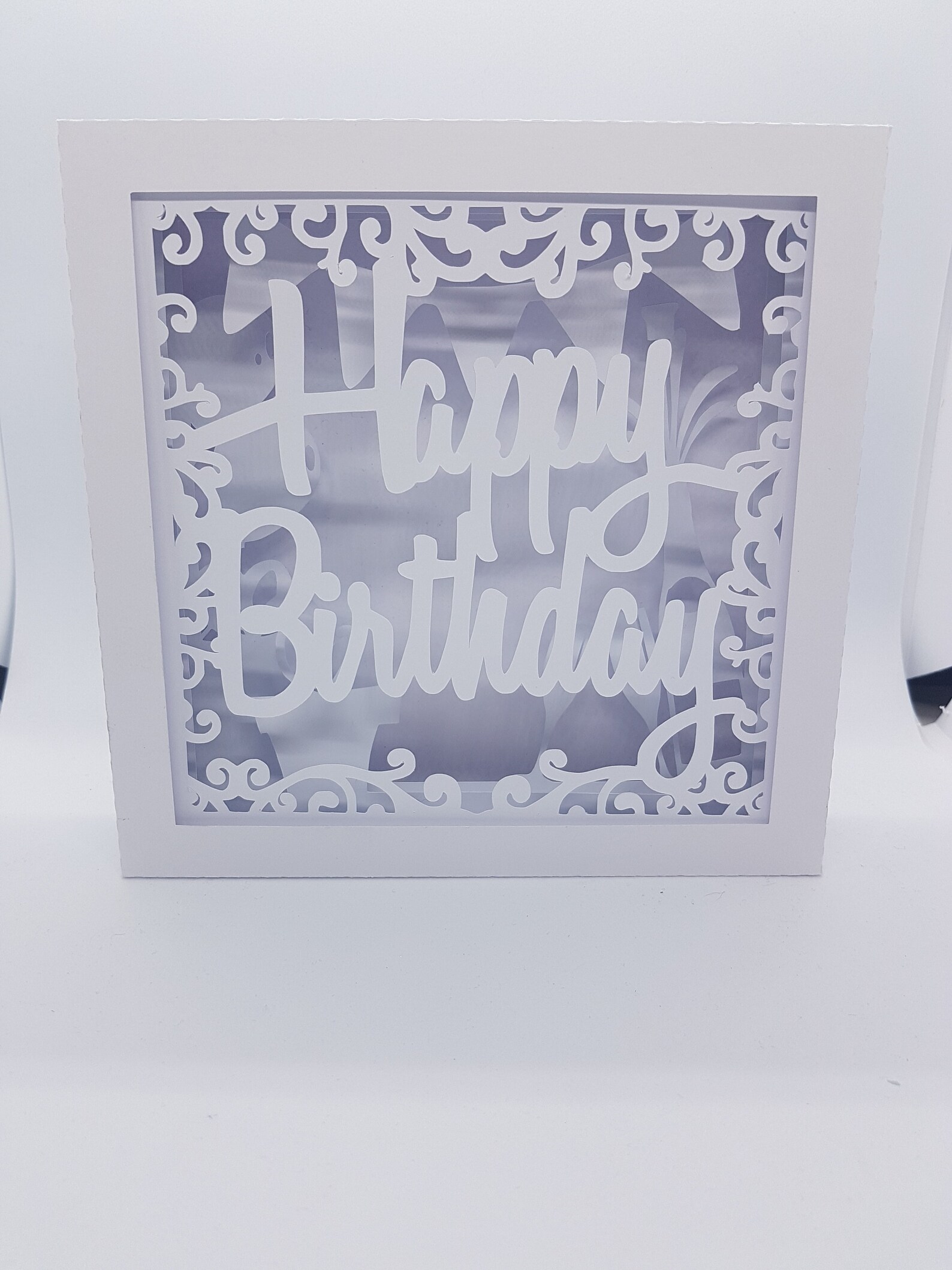 Happy Birthday Shadow Box SVG PDF PNG Paper Cutting Instant Download ...