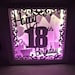 Happy 18th Birthday Shadow Box SVG PDF PNG Paper Cutting Instant ...