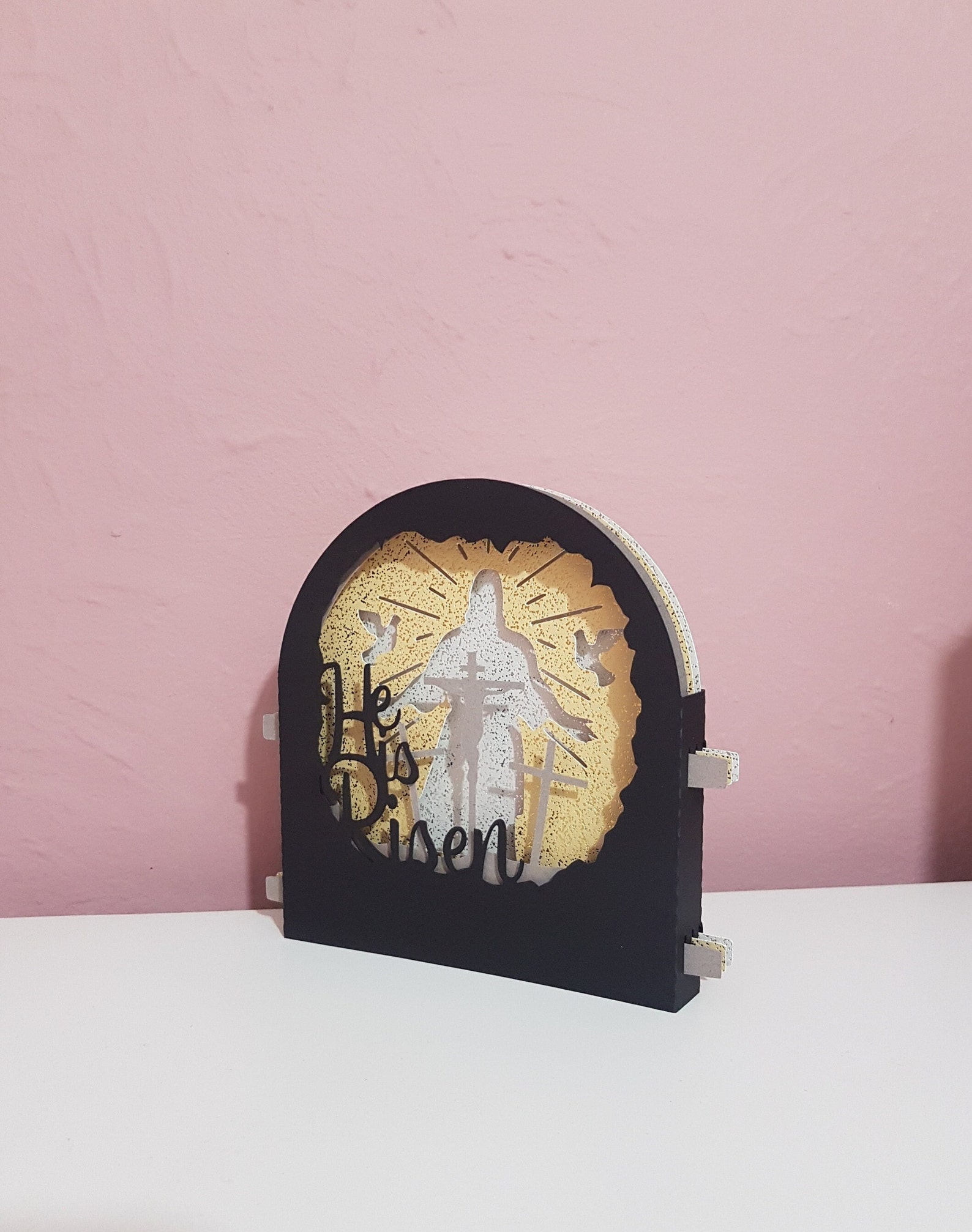 He is Risen Pop-up Card Tunnel Card Easter Lent SVG PDF Png Paper ...