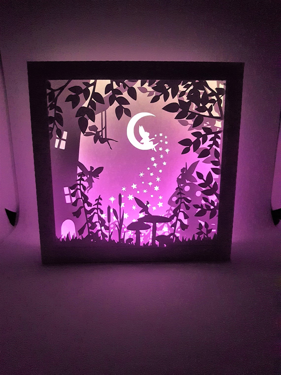 Fairy Shadow Box SVG PDF PNG Paper Cutting Instant Download - Etsy