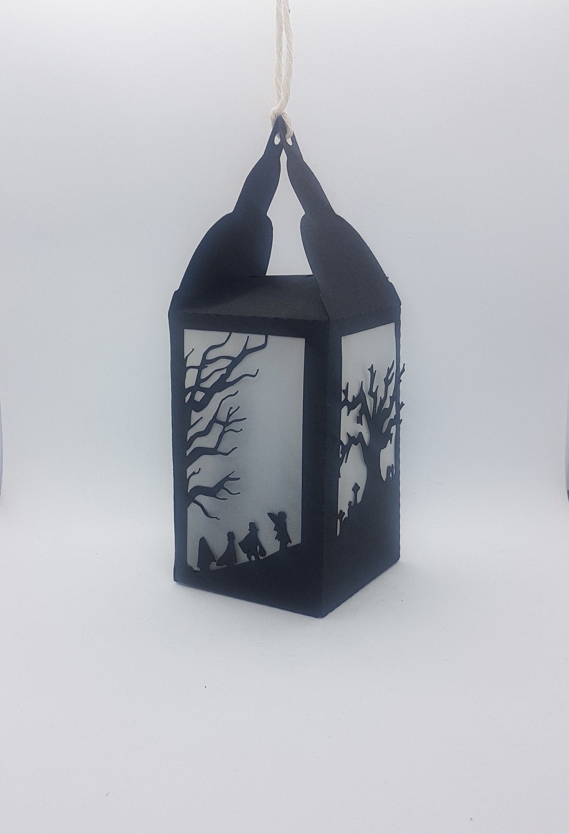 Trick or Treaters Lantern Halloween Haunted Forest Paper Cutting ...