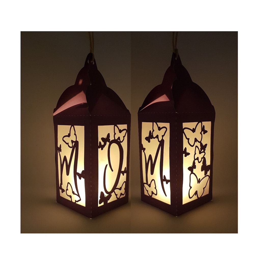 Mom Mothers Day Lantern Paper Cutting Template SVG PNG PDF Instant ...