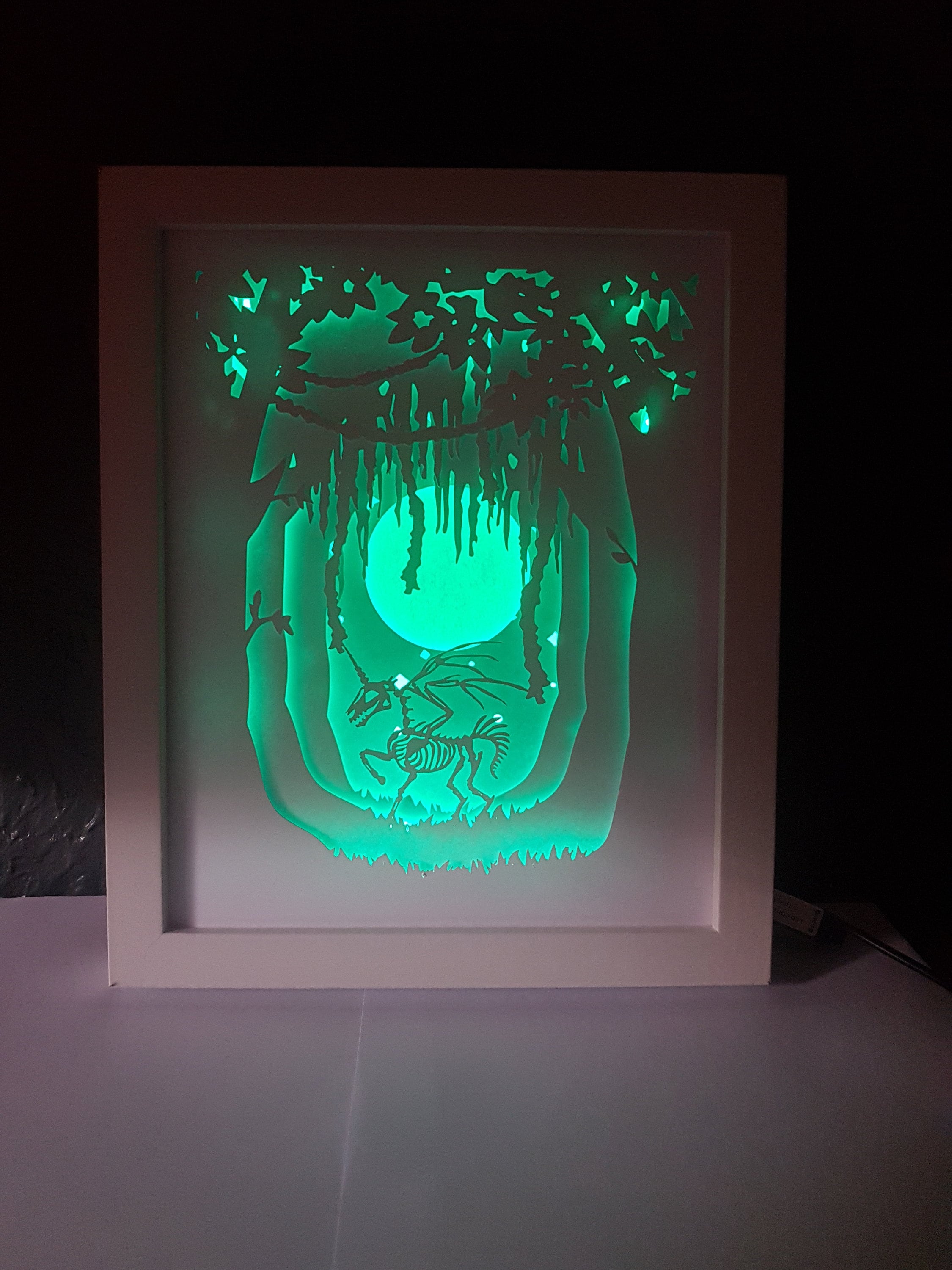 Skeleton Unicorn Shadow Box SVG PDF PNG Paper Cutting Instant - Etsy Canada