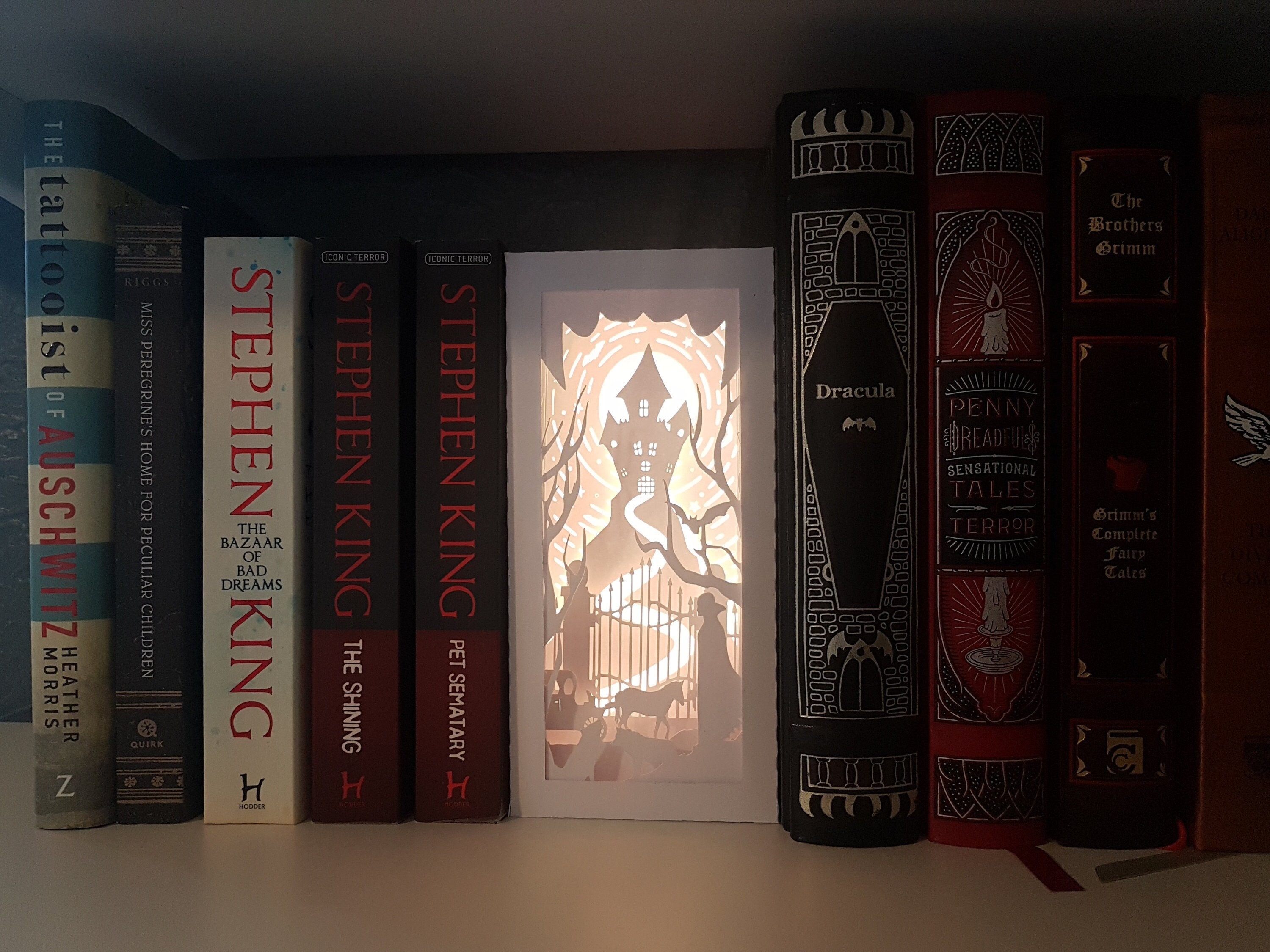 Dracula Frame and Layer Book Nook Shadow Light Box Paper - Etsy UK