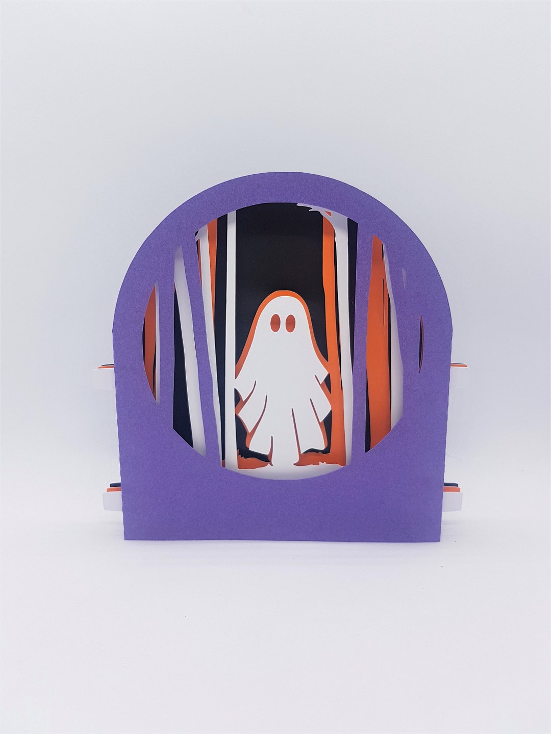 Ghost Pop-up Card Tunnel Card Fold Card SVG PDF PNG Paper Cutting ...
