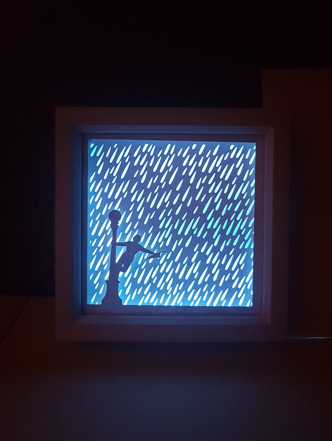 Rain Inspired Shadow Box SVG PDF PNG Paper Cutting Instant Download ...