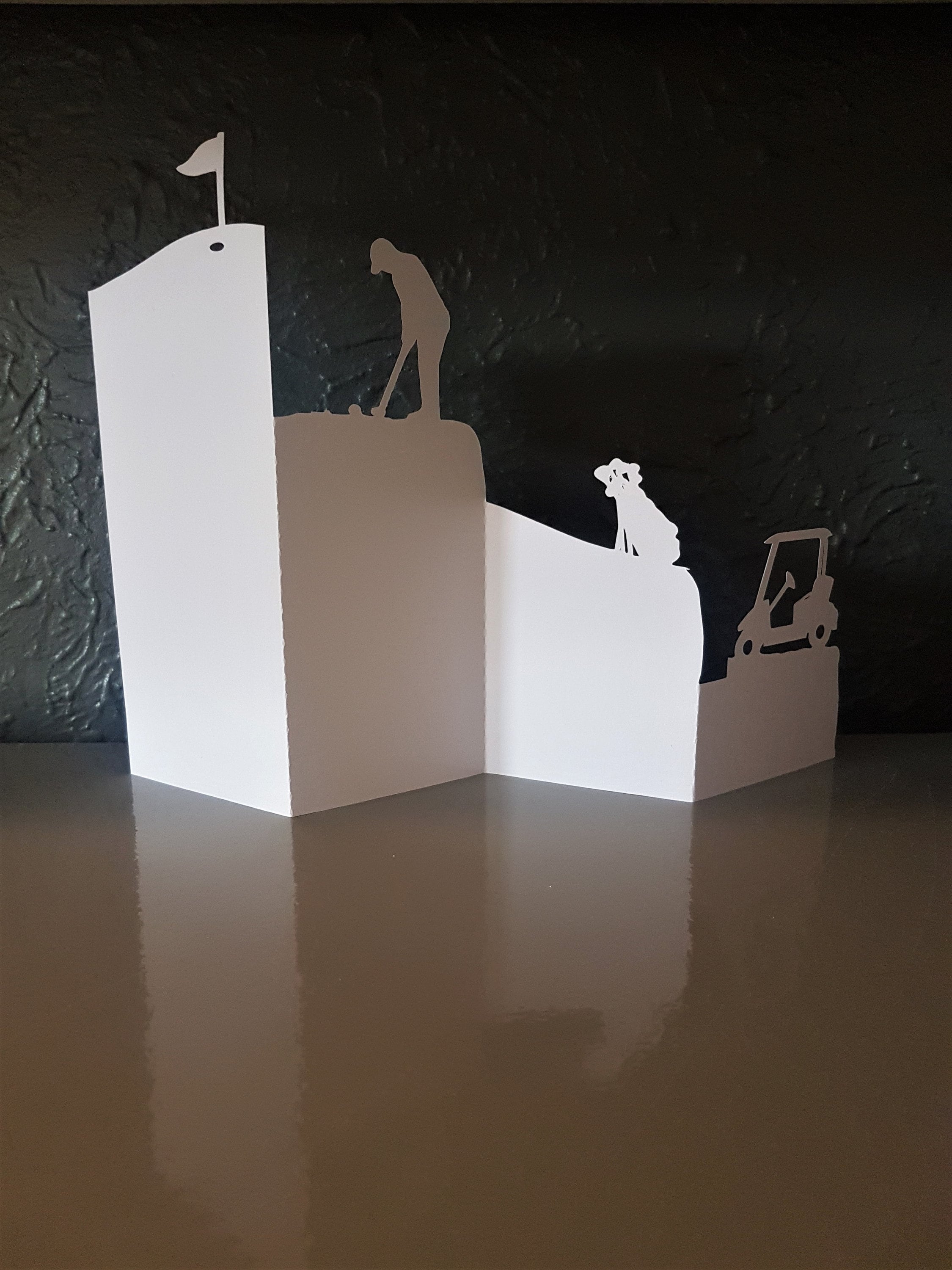Golf Folded Card Template: DIY Paper Cutting (svg, Pdf, Png) - Etsy