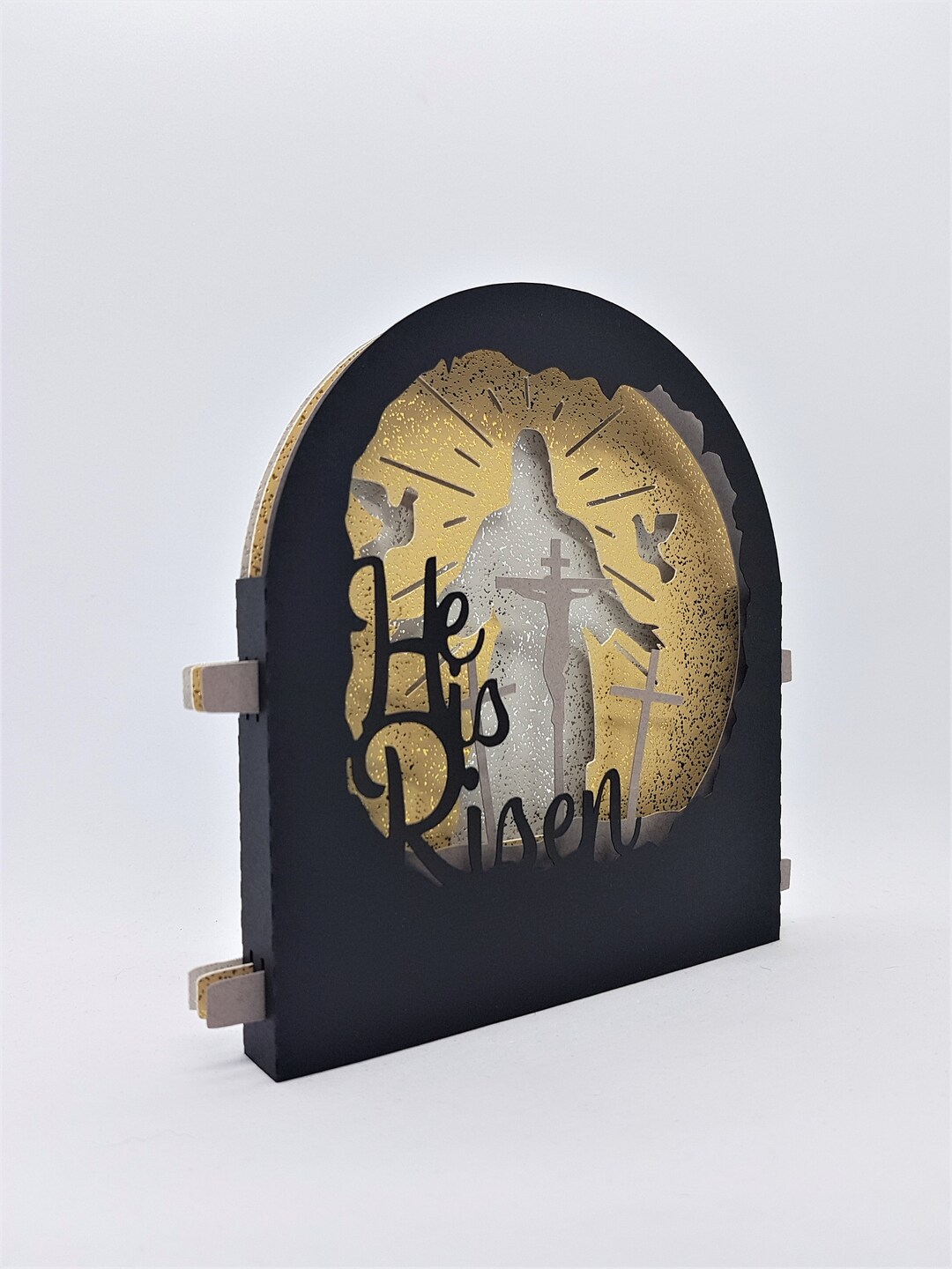 He is Risen Pop-up Card Tunnel Card Easter Lent SVG PDF Png Paper ...