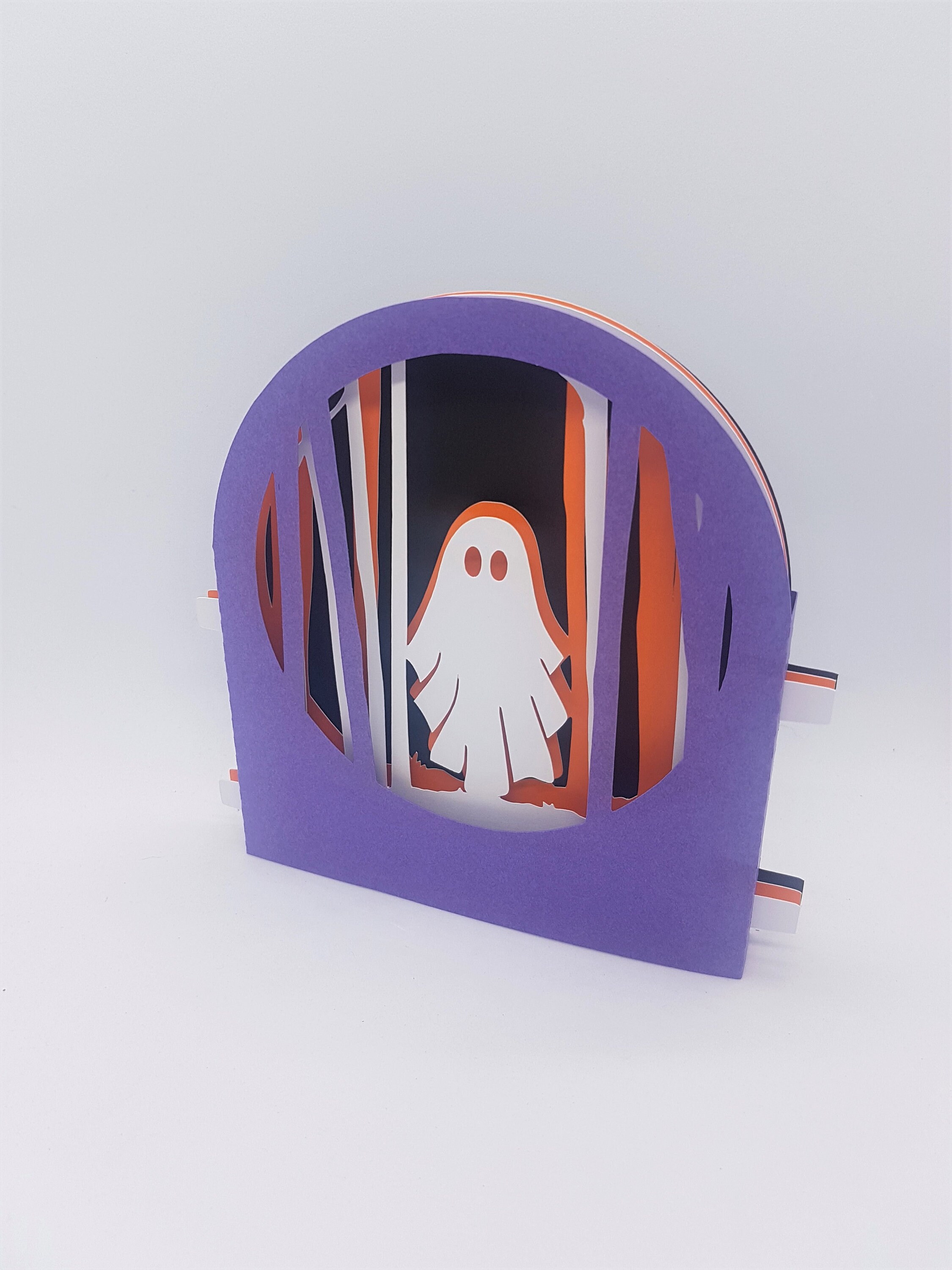 Ghost Pop-up Card Tunnel Card Fold Card SVG PDF PNG Paper Cutting ...