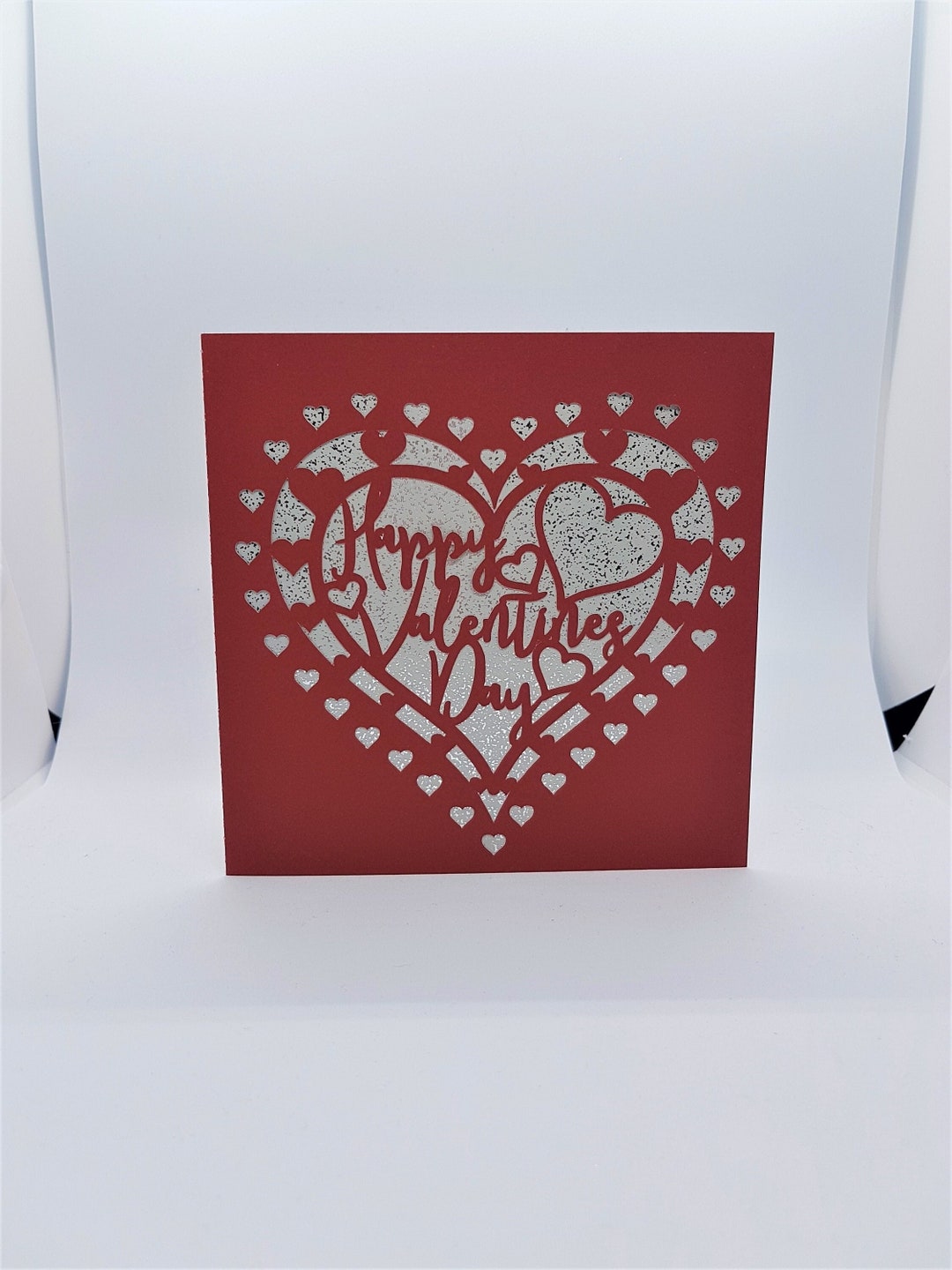 Valentines Day Cut Out Card SVG PDF PNG Paper Cutting Instant Download ...