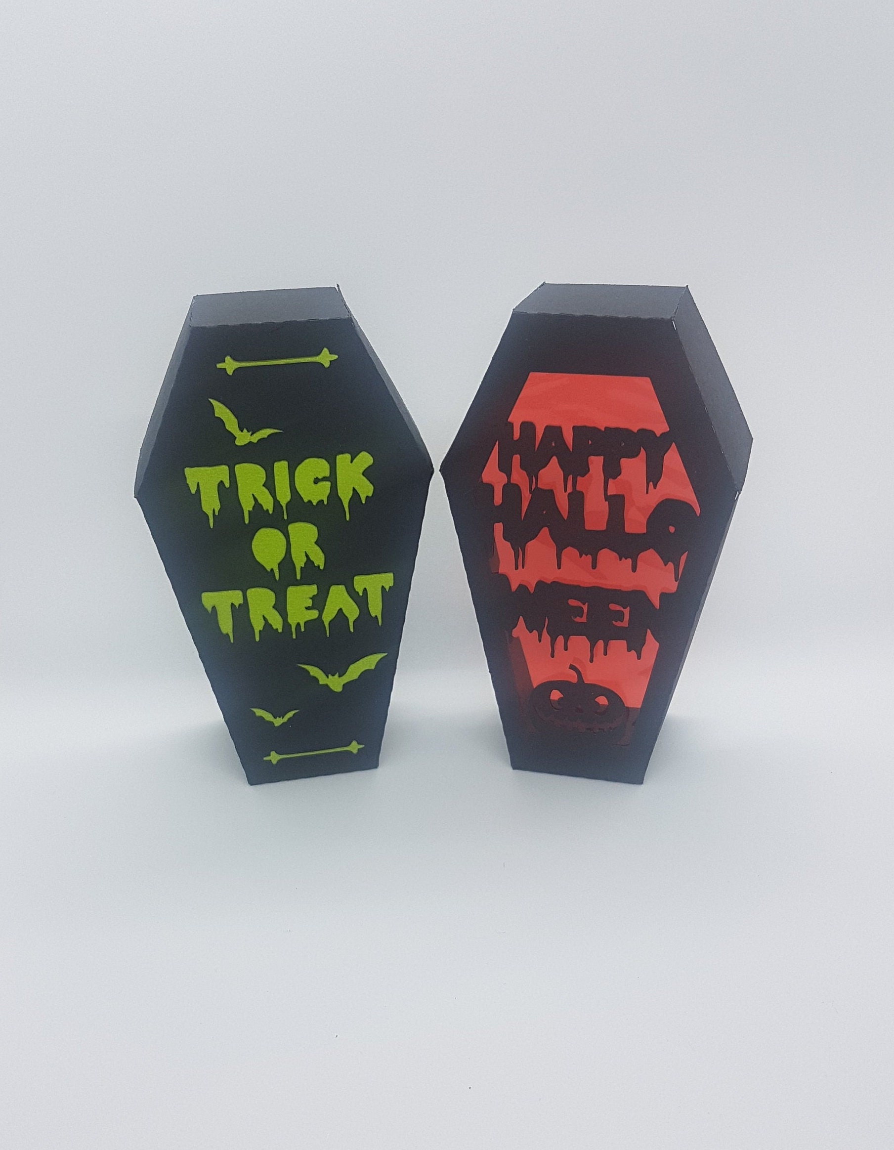 Halloween Treat Boxes #2 Coffin Paper Cutting Template SVG PNG PDF ...