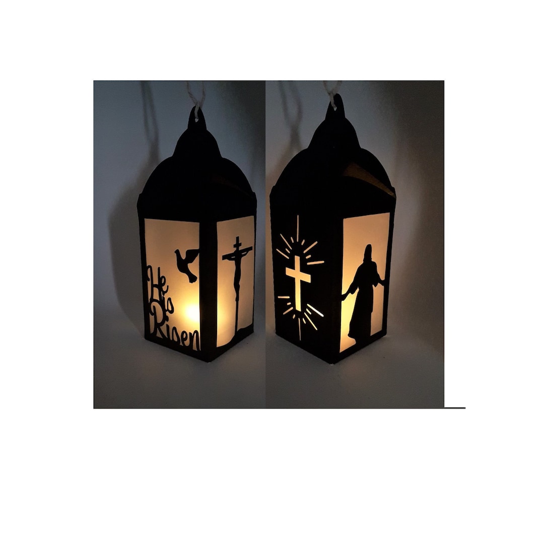 Easter Lantern Paper Cutting Template SVG PNG PDF Instant Download Cut ...