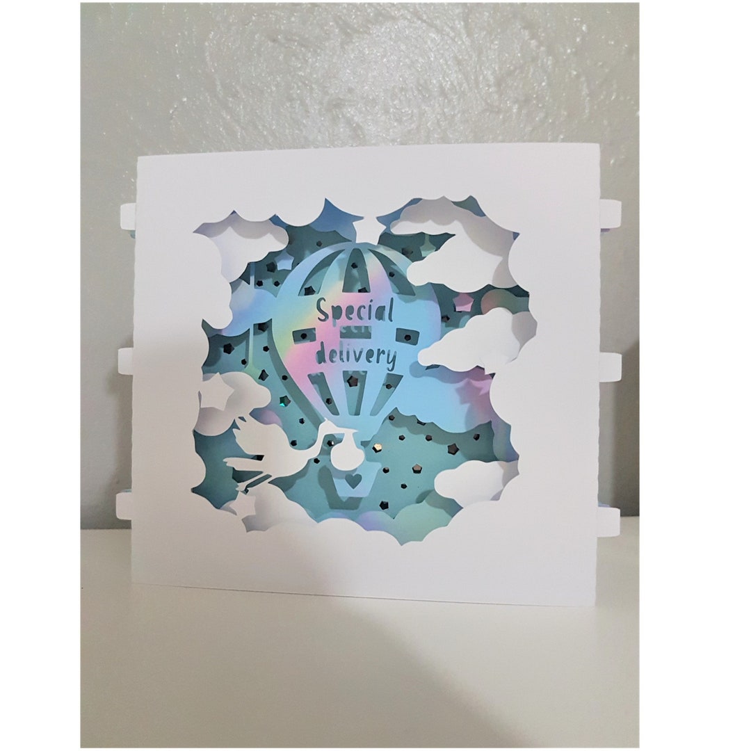 Special Delivery Pop-up Card Tunnel Card SVG PDF Png Paper Cutting ...