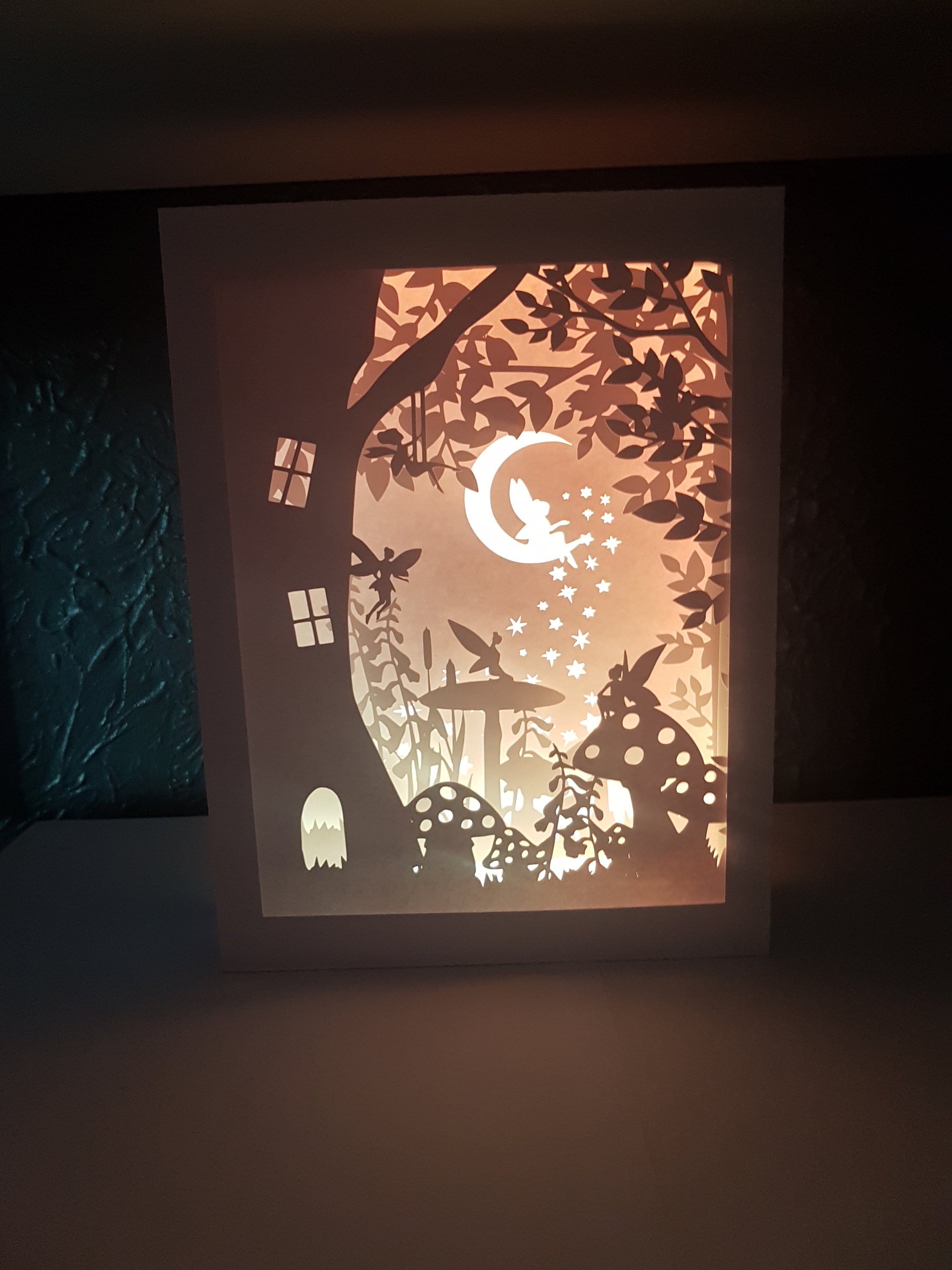 Fairy Shadow Box SVG PDF PNG Paper Cutting Instant Download Template ...