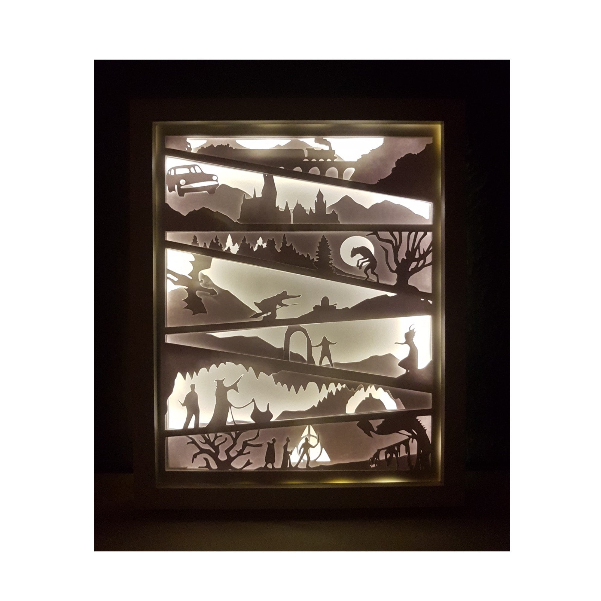 Templates Paper & Party Supplies Wizard Magic inspired shadow box SVG ...