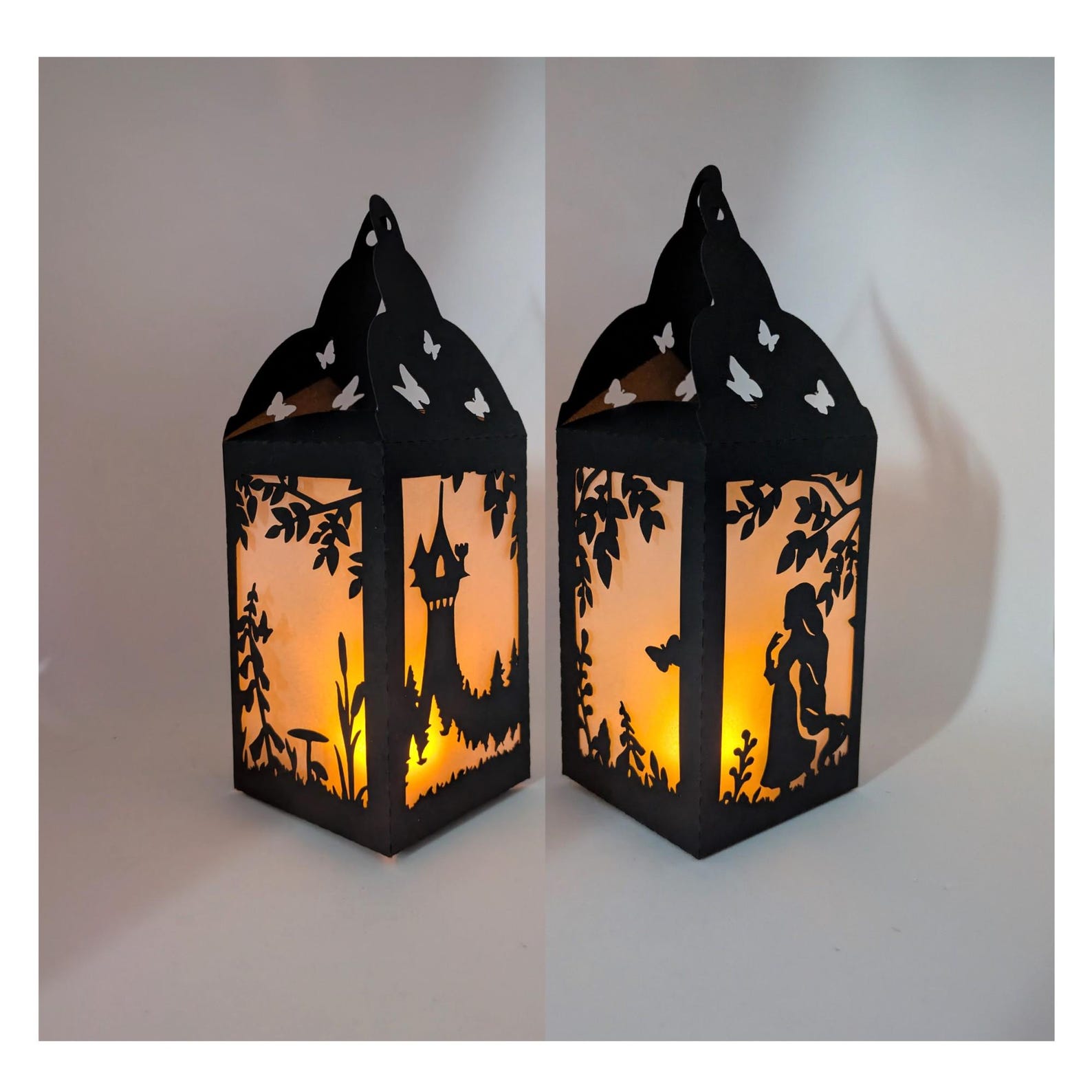 Rapunzel Paper Cutting Lantern Template SVG PNG PDF Instant Download ...