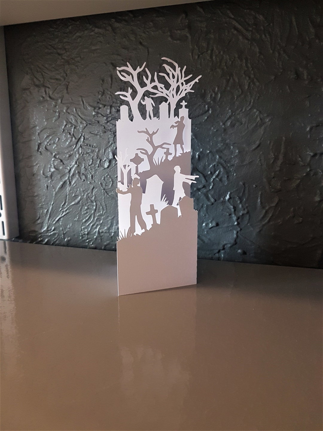 Zombie Fold Card Envelope Pumpkin Haunted Spooky SVG PDF PNG Paper ...