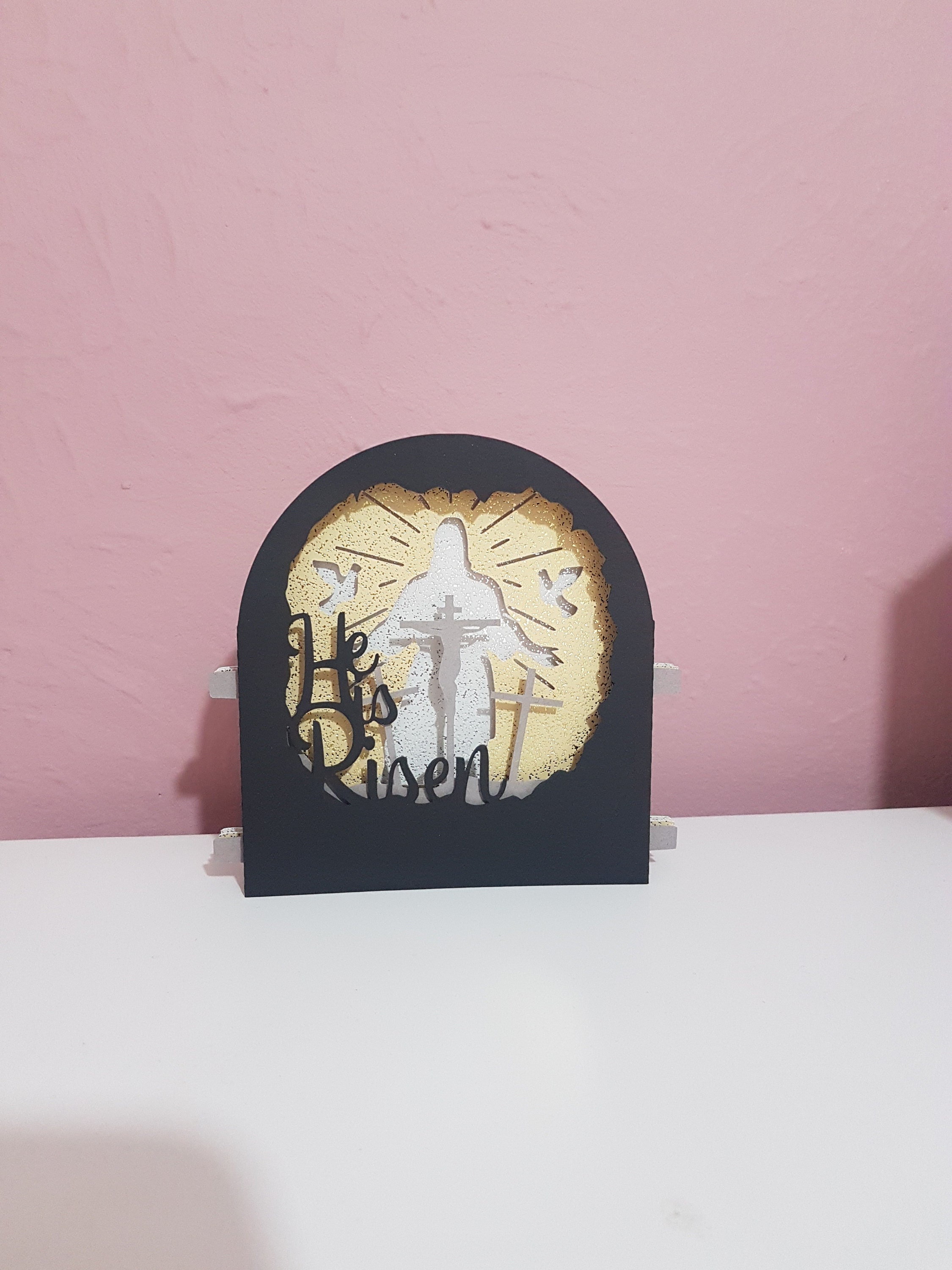 He is Risen Pop-up Card Tunnel Card Easter Lent SVG PDF Png Paper ...