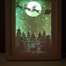 Reindeer Forest Christmas Shadow Box SVG PDF PNG Paper Cutting Instant ...
