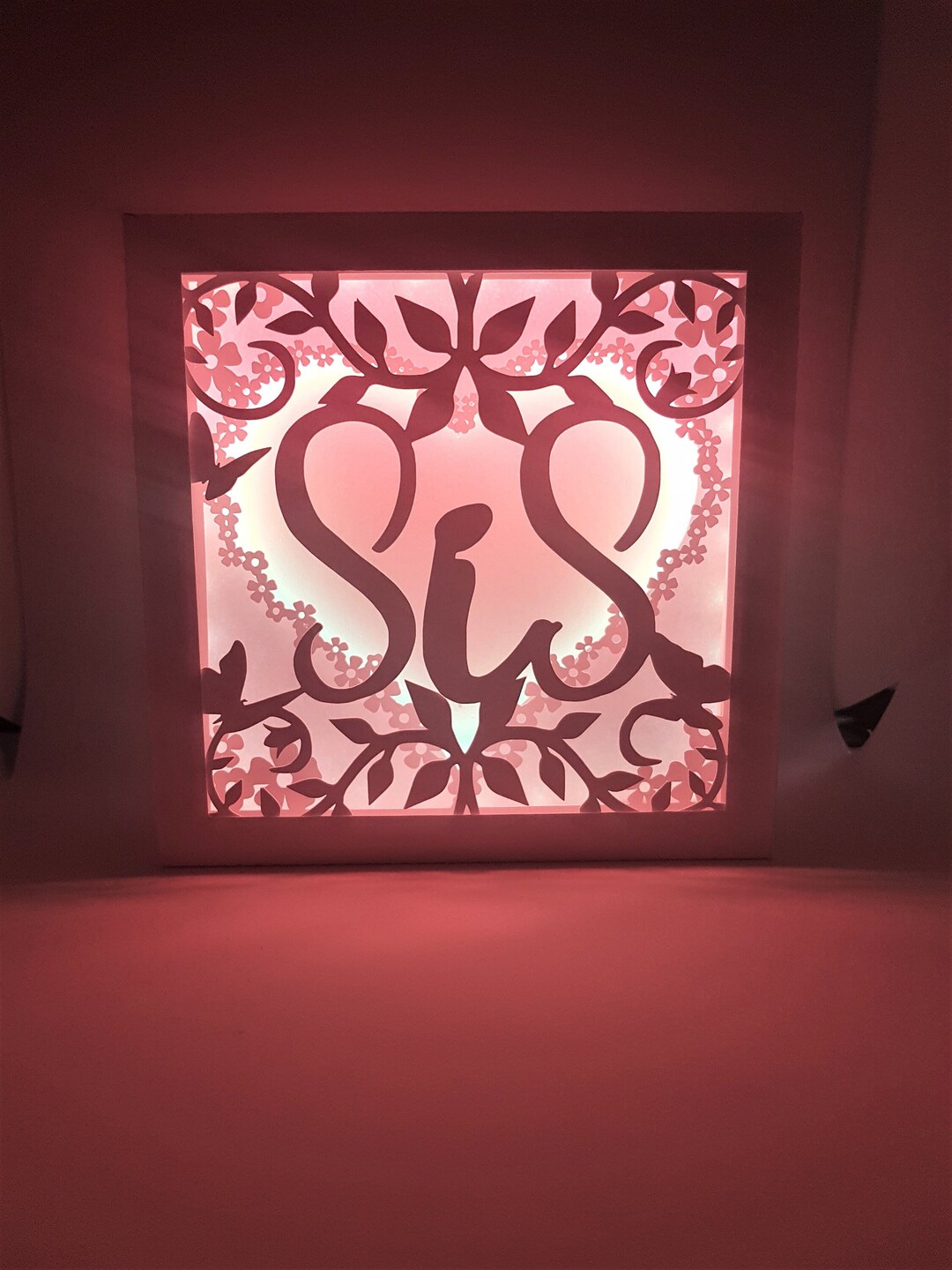 Sister Love Shadow Box SVG PDF PNG Paper Cutting Instant Download ...