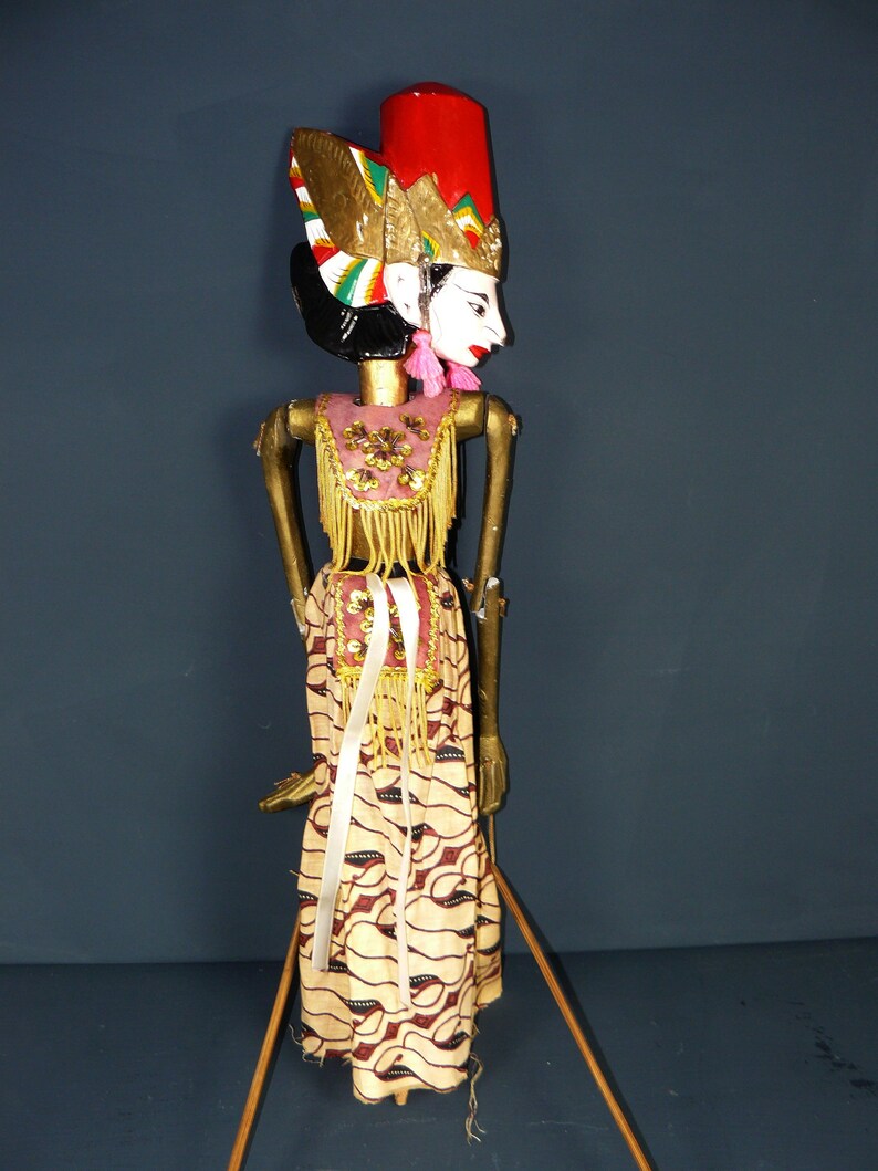 Vintage Stick Figure Indonesian Wayang Golek Puppet 70s - Etsy