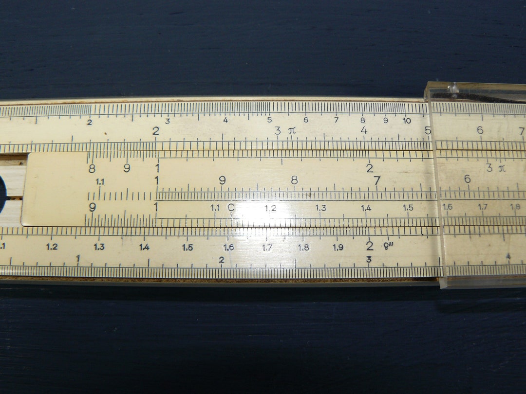 Midcentury Slide Rule*faber Castell 1/87 Syst.rietz* Slide Rule With ...
