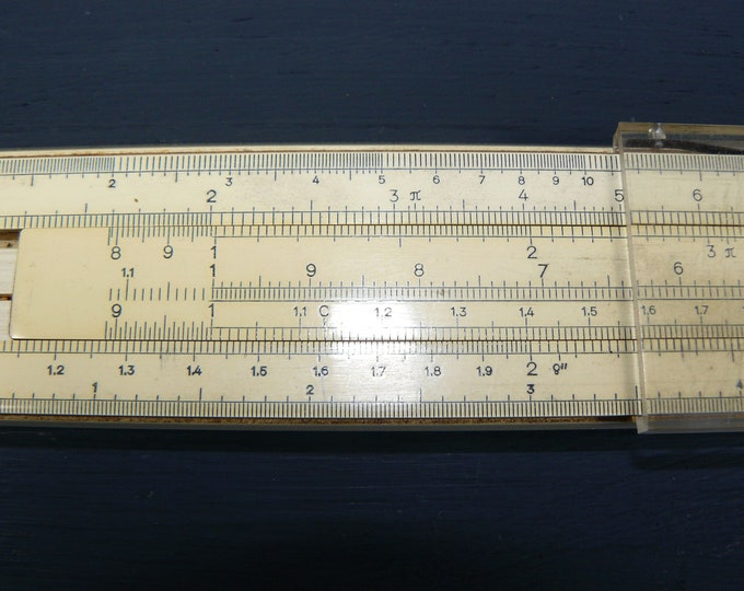Midcentury Slide Rule*faber Castell 1/87 Syst.rietz* Slide Rule With ...