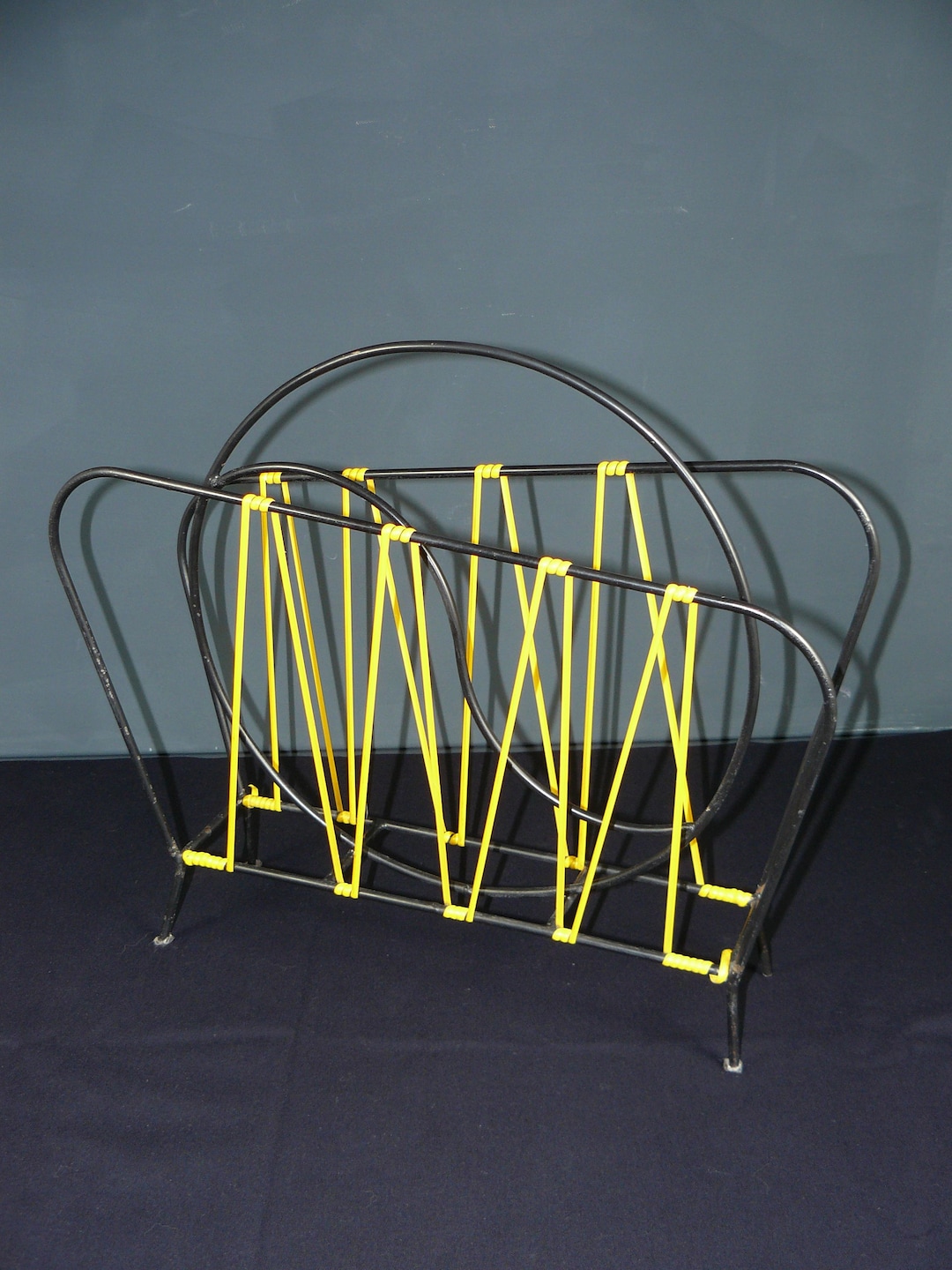 Midcentury Newspaper Rack String Era 50s Magazine Rack - Etsy