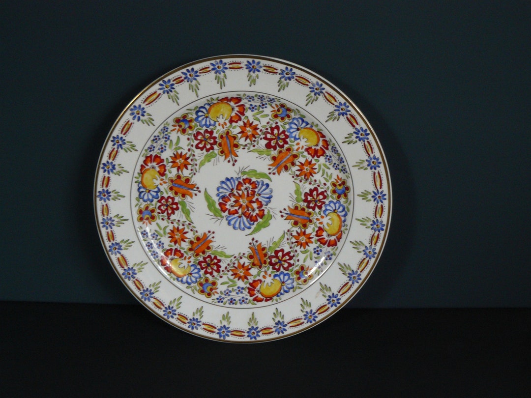 Vintage Plate *karolina Poland* 60s XL Serving Plate Vegetable Plate ...