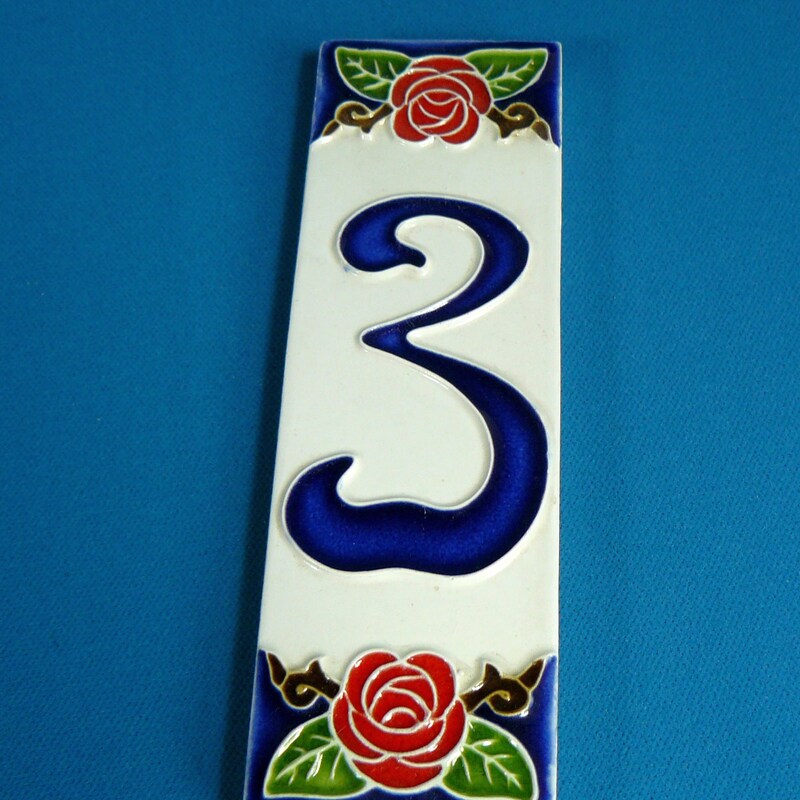 Ceramic House Number - Etsy