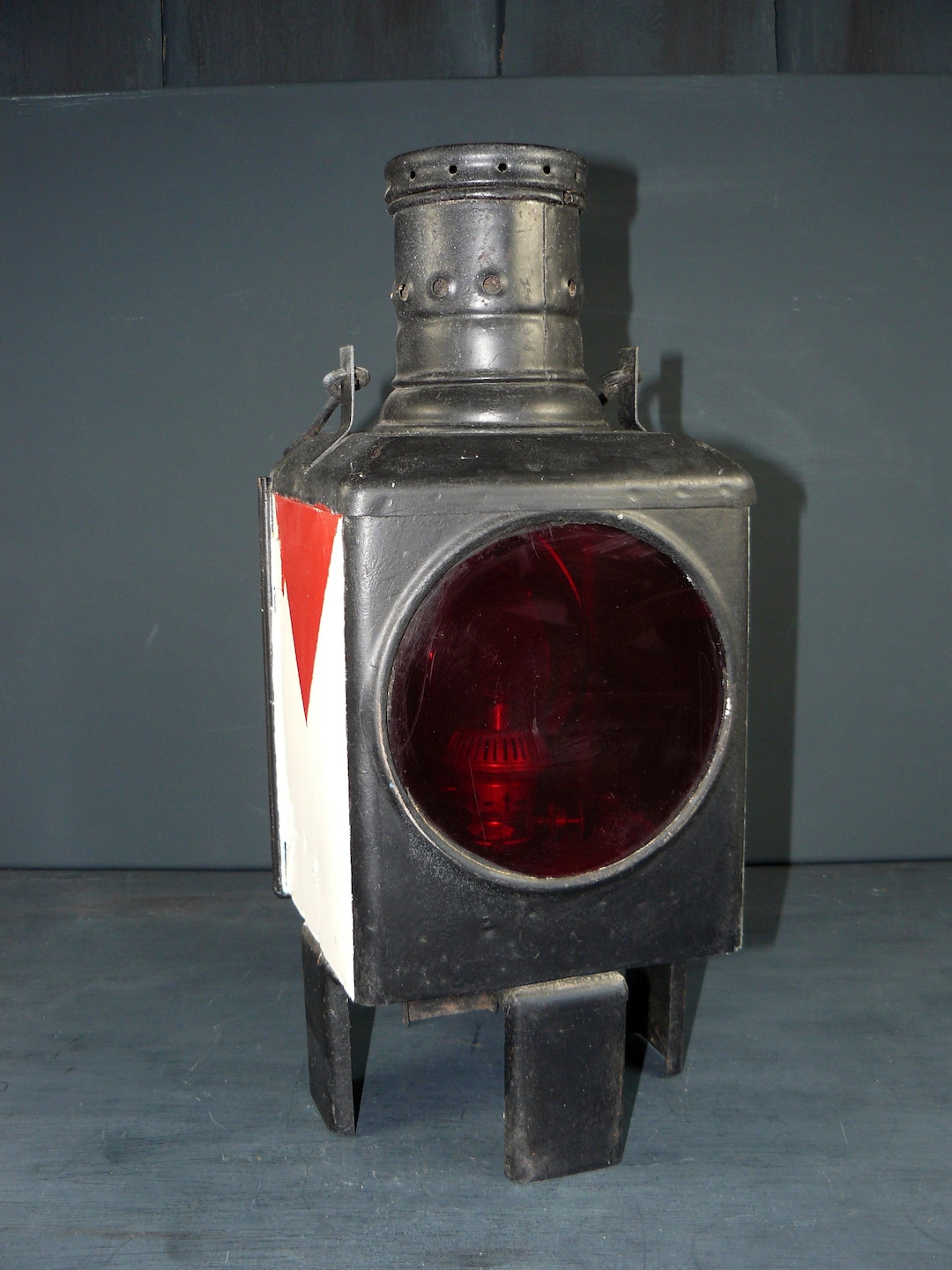 Antique Railway Lantern DB87 Petroleum Tail Light Deutsche Bahn - Etsy