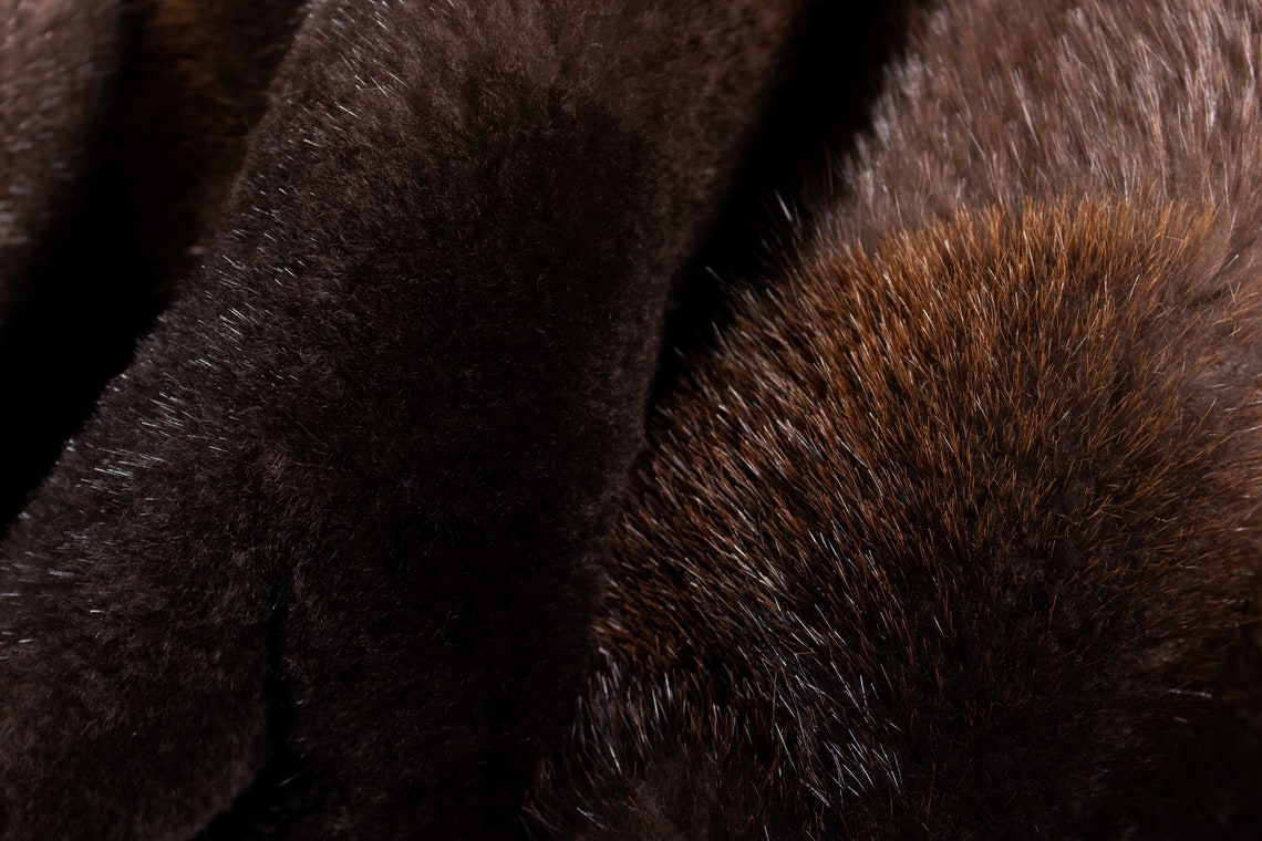 Beaver Fur Carpet made of Wild Fur "Winter Dream" 100% Genuine - Etsy.de