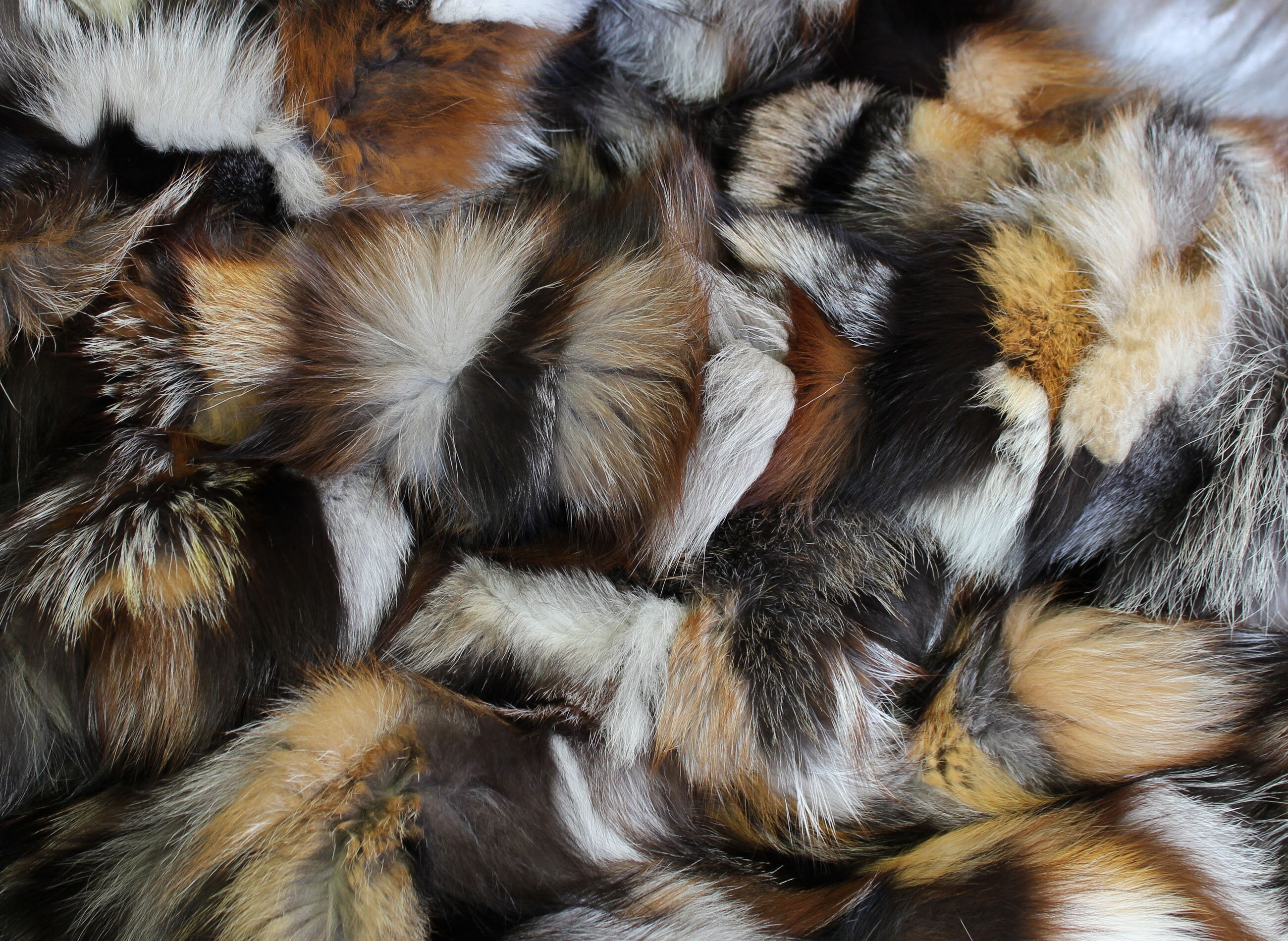 Fox Pieces Fur Throw - SAGA Quality Fox Fur Throw Genuine Fur Fox ...