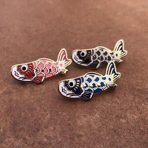 Koinobori Japanese Koi Fish Hard Enamel Pin - Etsy