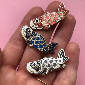 Koinobori Japanese Koi Fish Hard Enamel Pin - Etsy