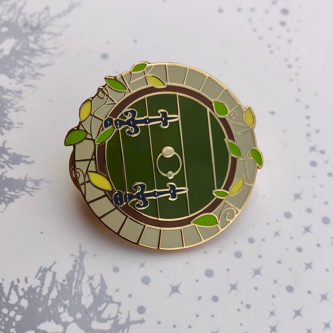Round Fantasy Door Hard Enamel Pin - Etsy