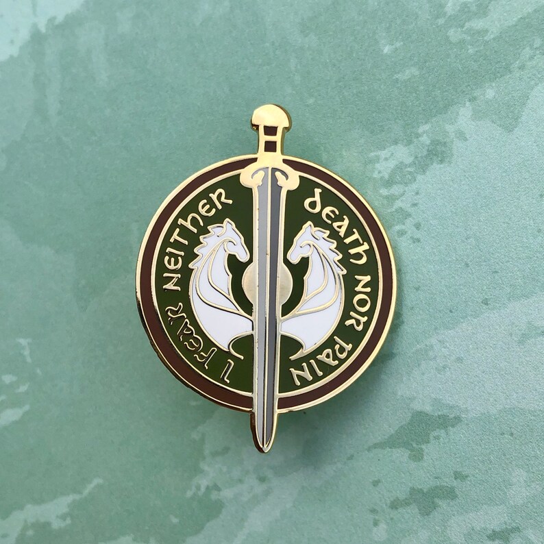 Horse Warrior Shield and Sword “I Fear Neither Death nor Pain” Hard ...