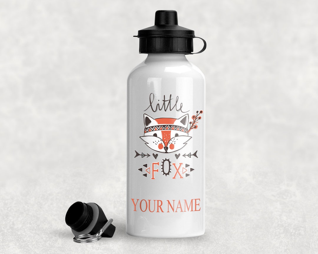 Personalized Water Bottle Fox Bottle Little Fox School - Etsy